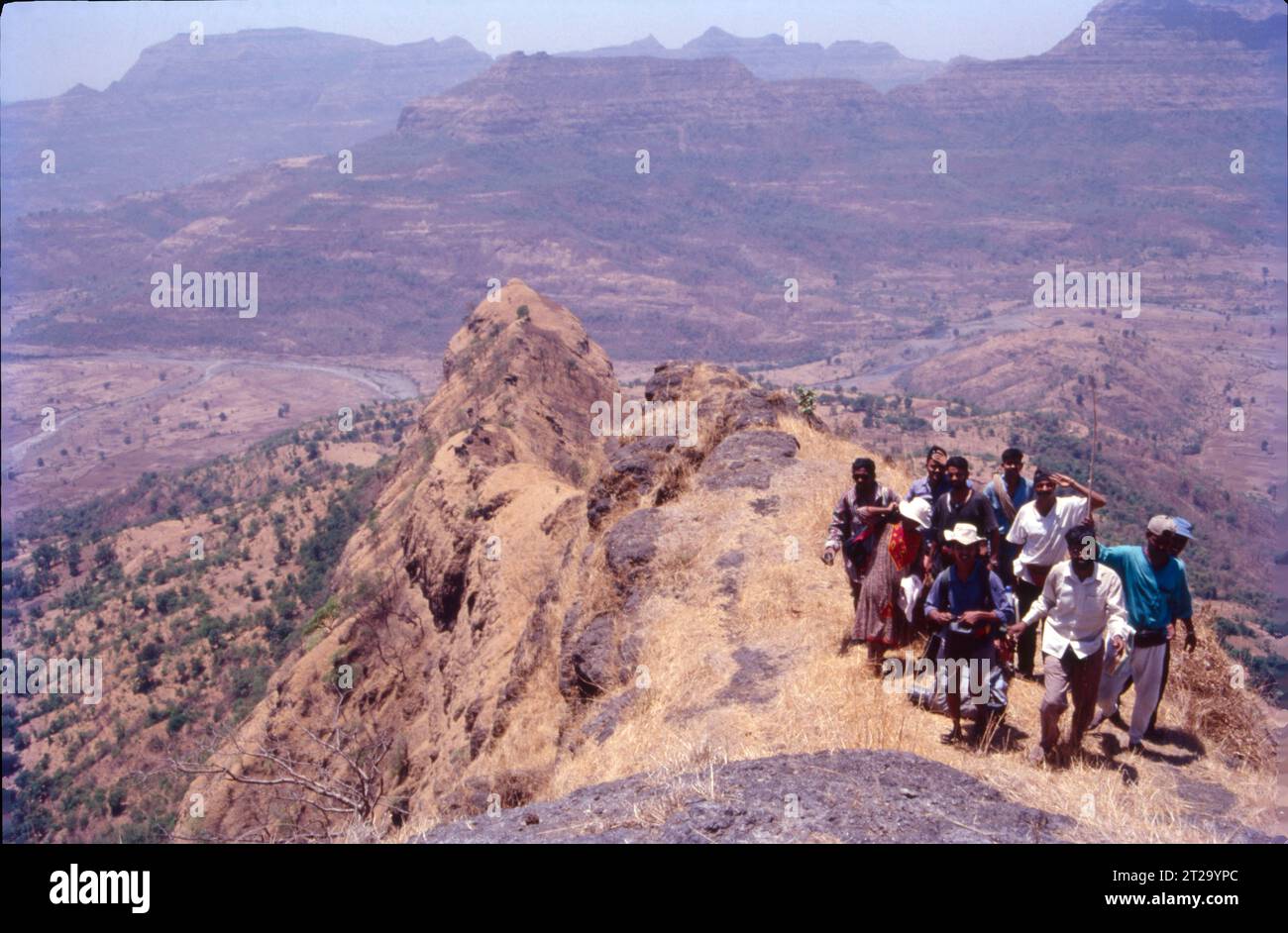 Trackers, Climbers at Lingada Fort, Maharashtra, India Stock Photo - Alamy