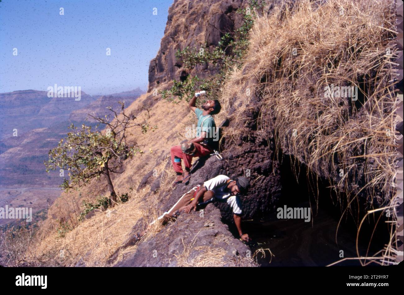Trackers, Climbers at Lingada Fort, Maharashtra, India Stock Photo - Alamy