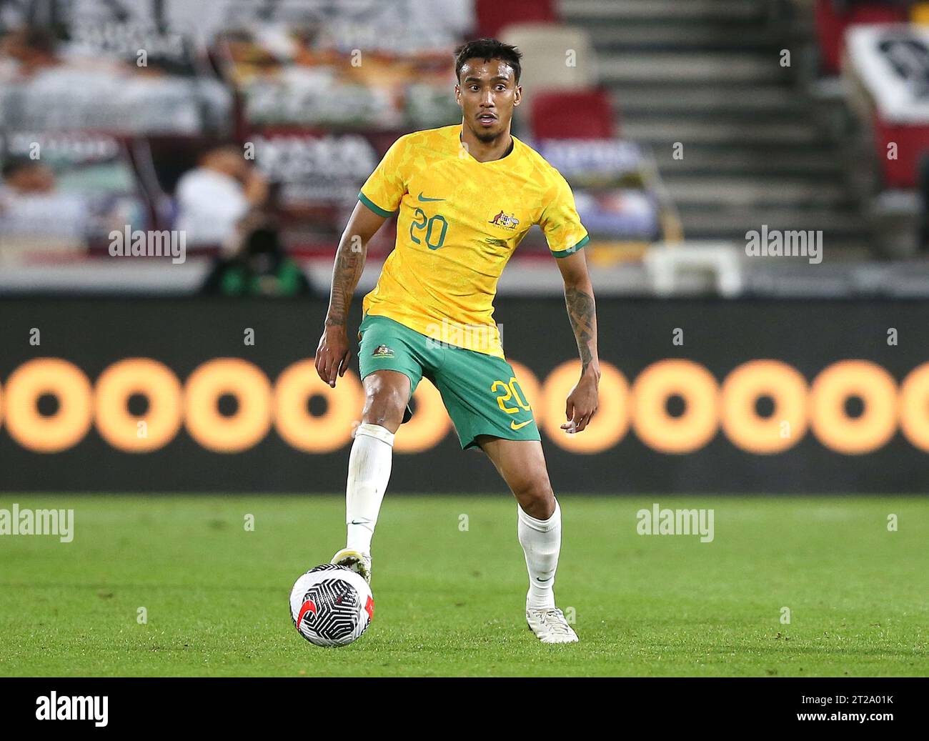Keanu Baccus of Australia & St Mirren. - Australia v New Zealand ...