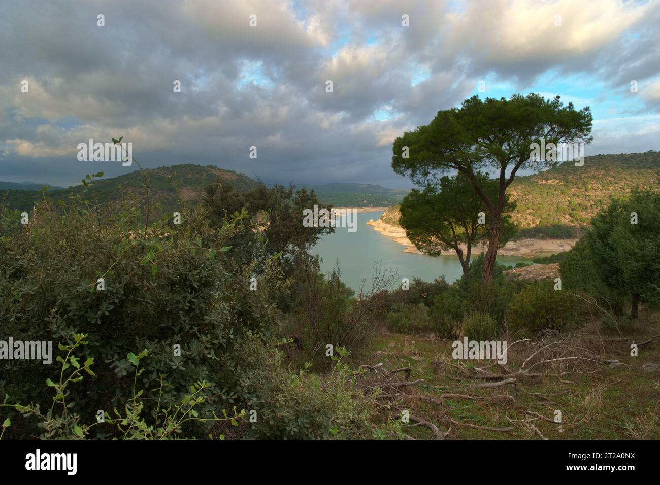 lake, water, mountains, landscape, view, trees, spain, nature, sky ...