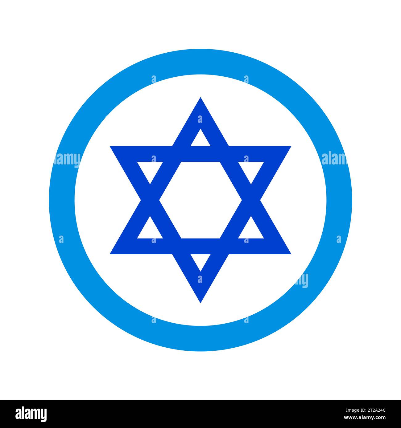 Round Button Flag of Israel Emblem with David Star Stock Vector Image ...