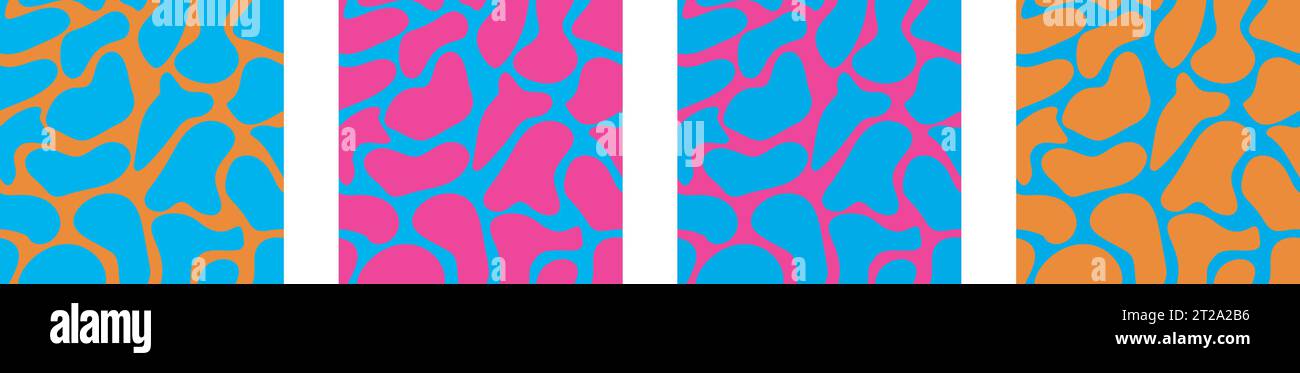 Trendy retro trippy y2k style background set Stock Vector Image & Art ...