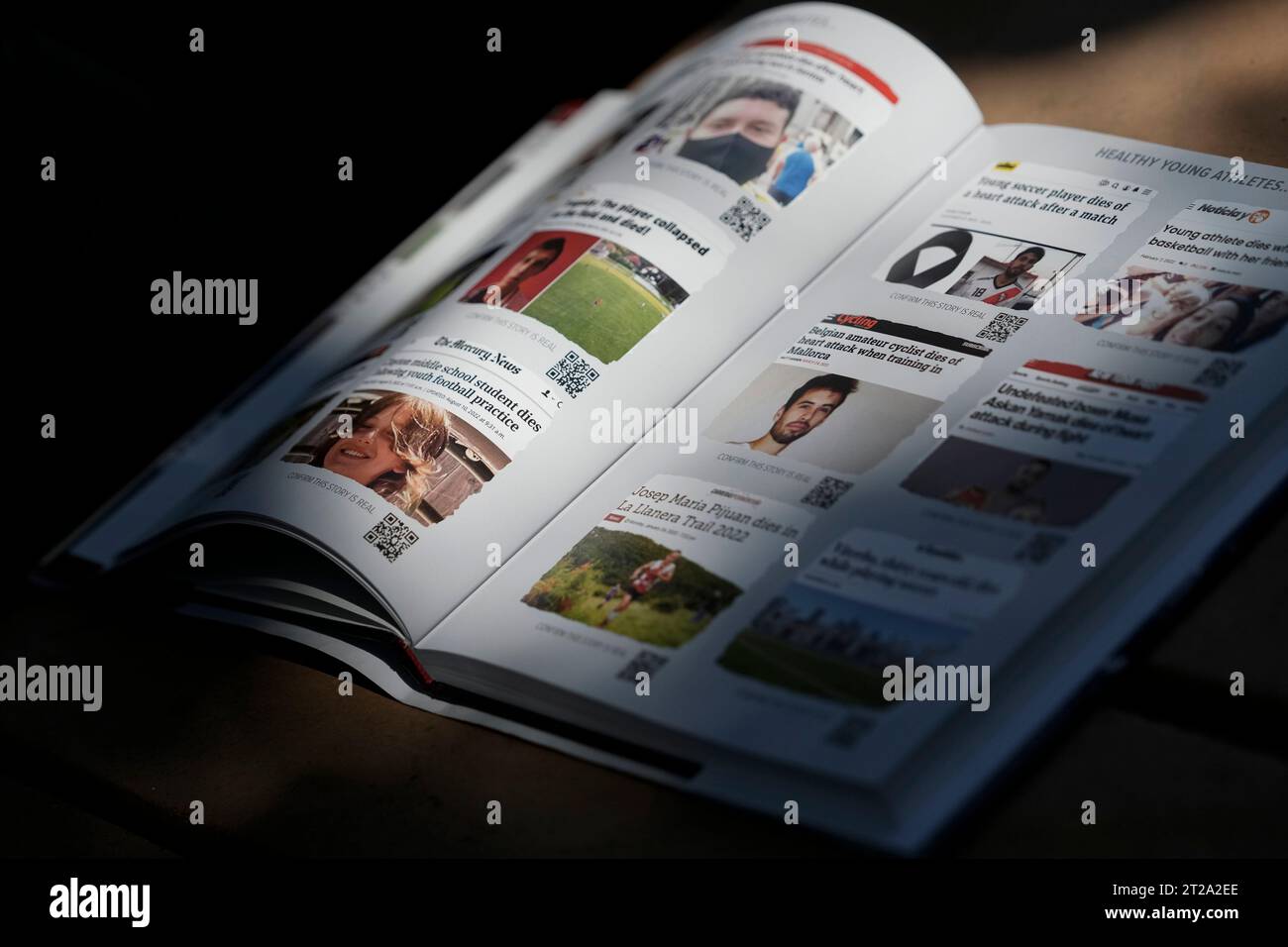 A picture of Braden Fahey, bottom left, is seen in "Cause Unknown," a ...