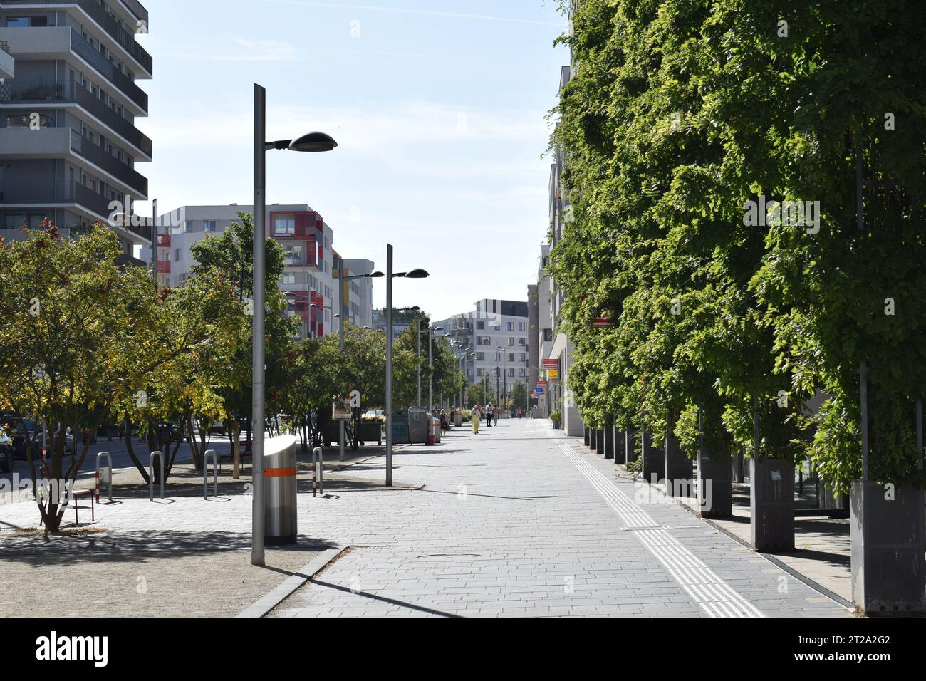 VIENNA, AUSTRIA - OCTOBER 2, 2023: Modern residential building ...