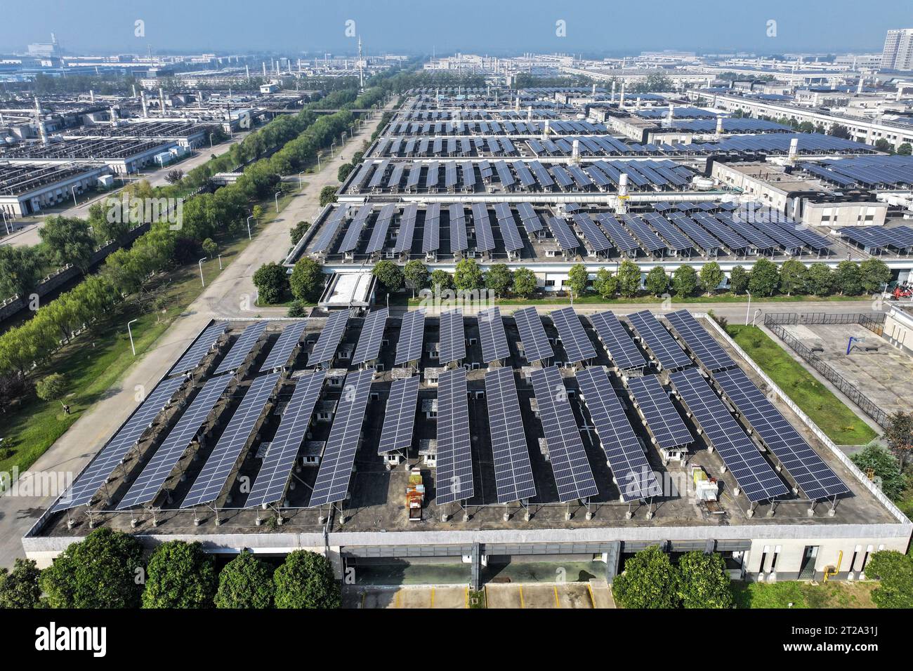 SUQIAN, CHINA - OCTOBER 18, 2023 - Aerial photo taken on Oct 18, 2023 ...