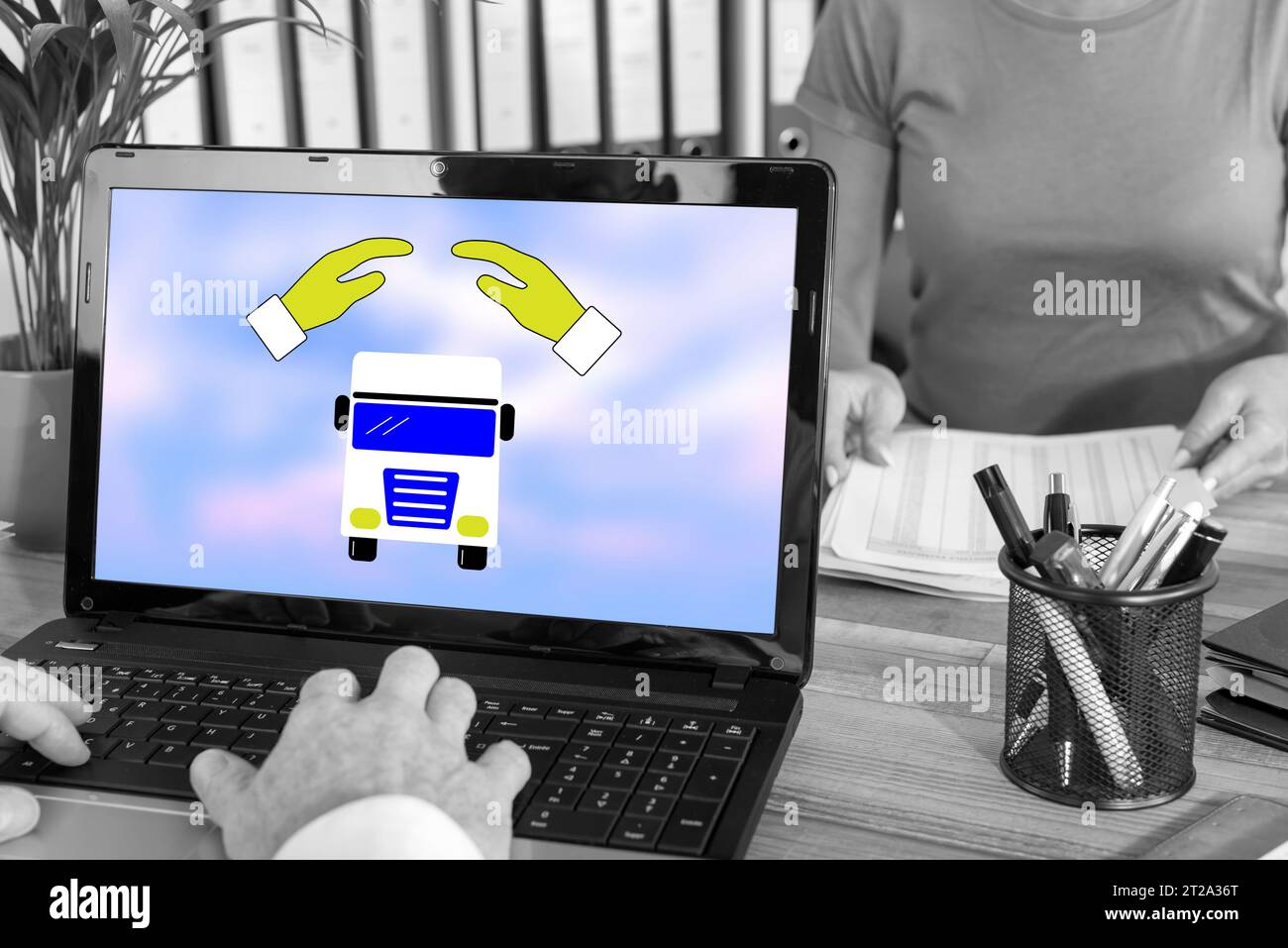 Truck safety laptop hi-res stock photography and images - Alamy