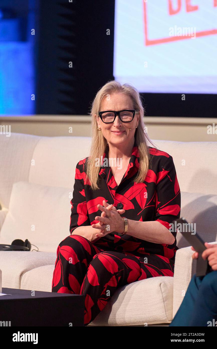 Oviedo. Spain. 20231018, Meryl Streep attends 'Meryl's decisions', a ...