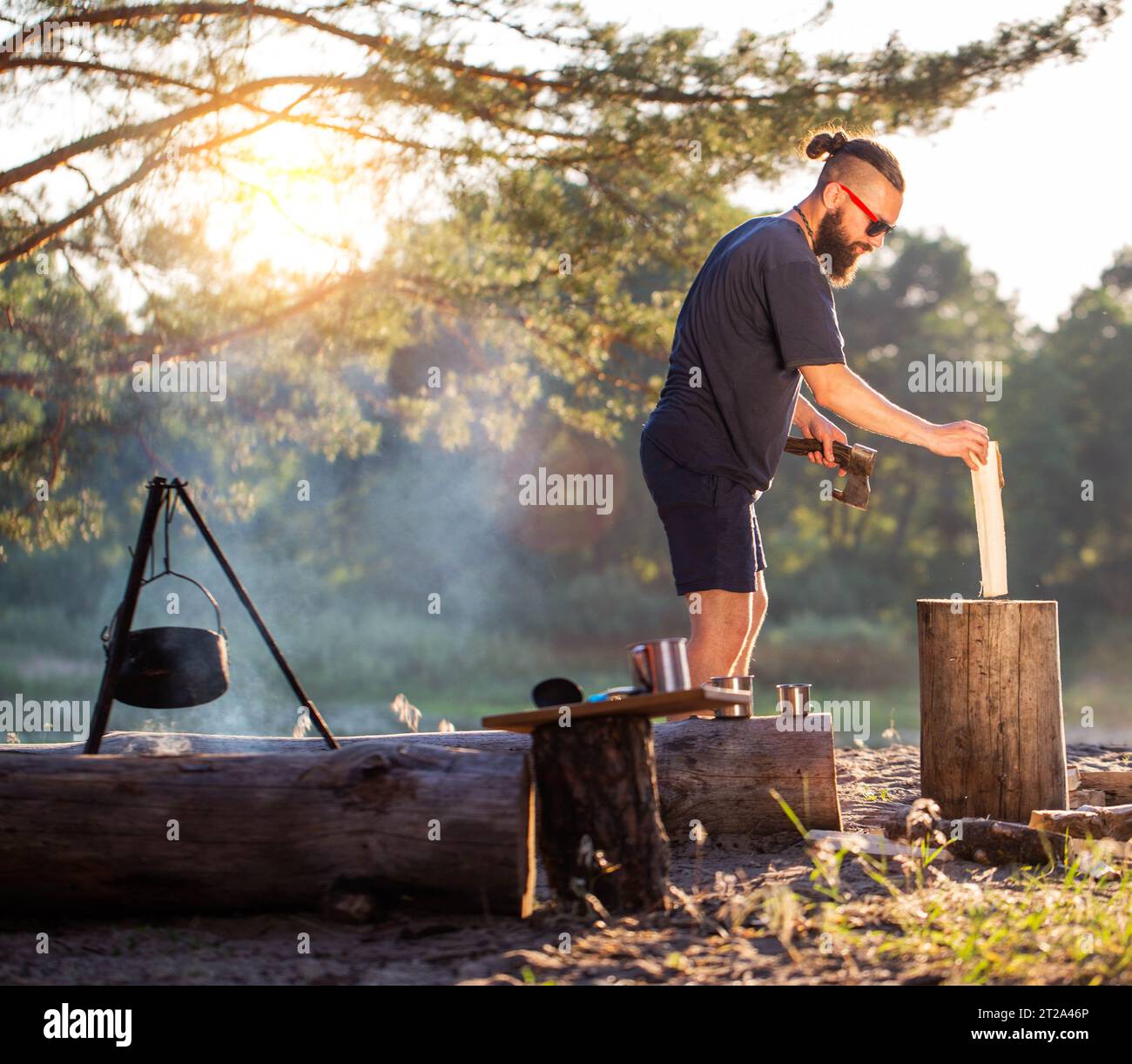 Lumberjack skills hi-res stock photography and images - Alamy