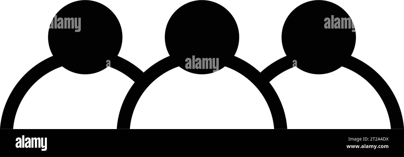 Community icon silhouette design template isolated Stock Vector Image ... Community icon silhouette design template isolated Stock Vector Image ...