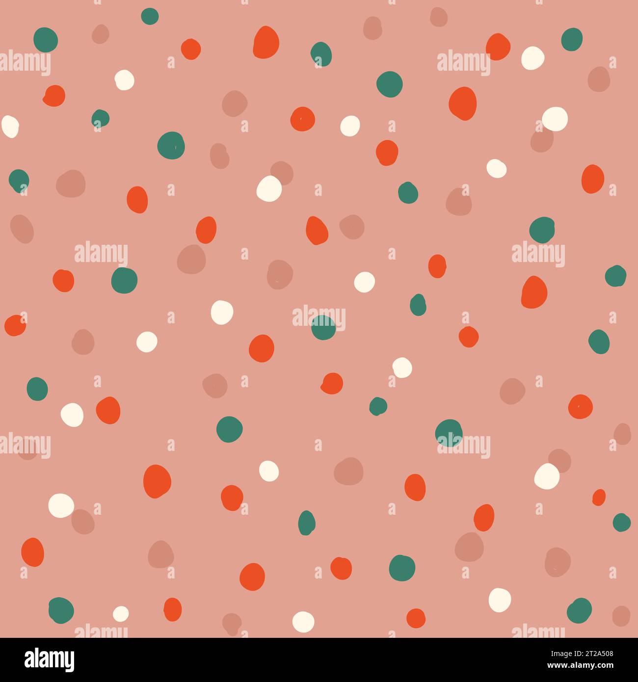 Party confetti pattern on pink background. Vector illustration Stock ...