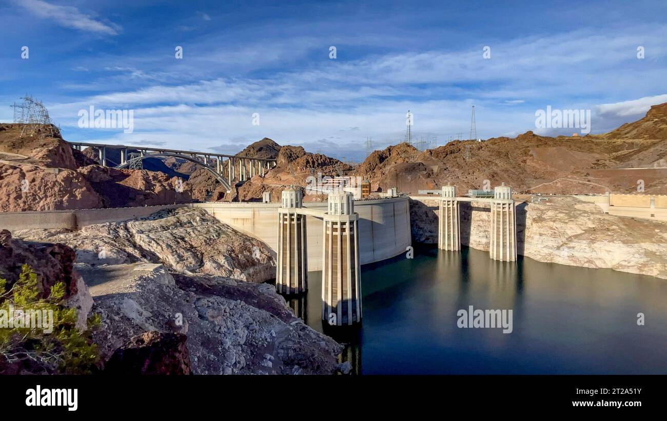 The Mike O'Callaghan-Pat Tillman Memorial Bridge, at the bottom of the ...