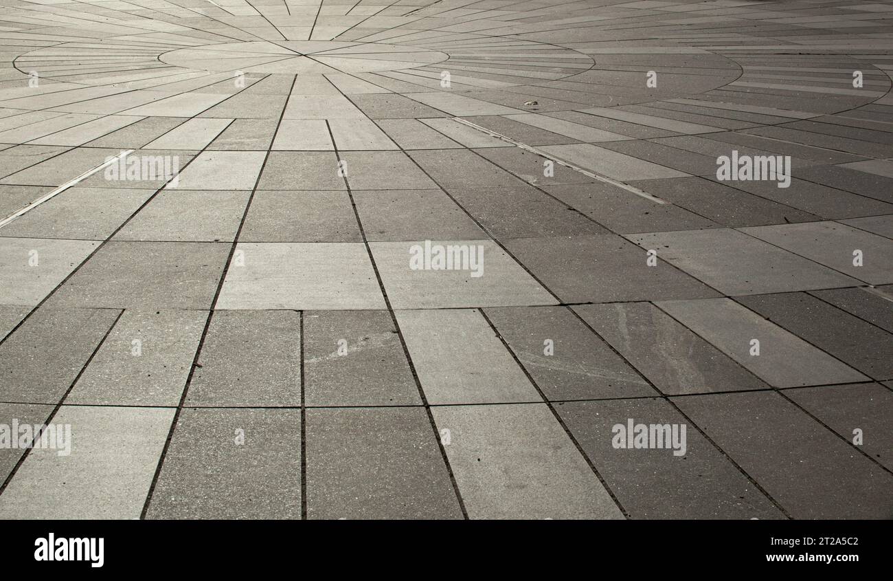 Texture of gray tsetse sidewalk in sunlight in Tallinn. Gray ...