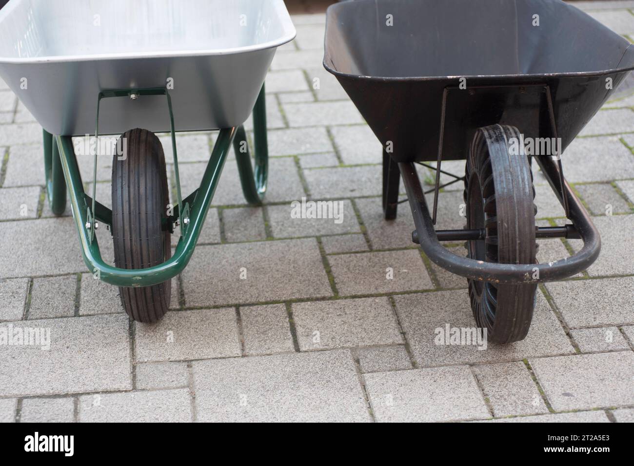 A Wheelbarrow For Transporting And Moving Carriage At The Farm ...