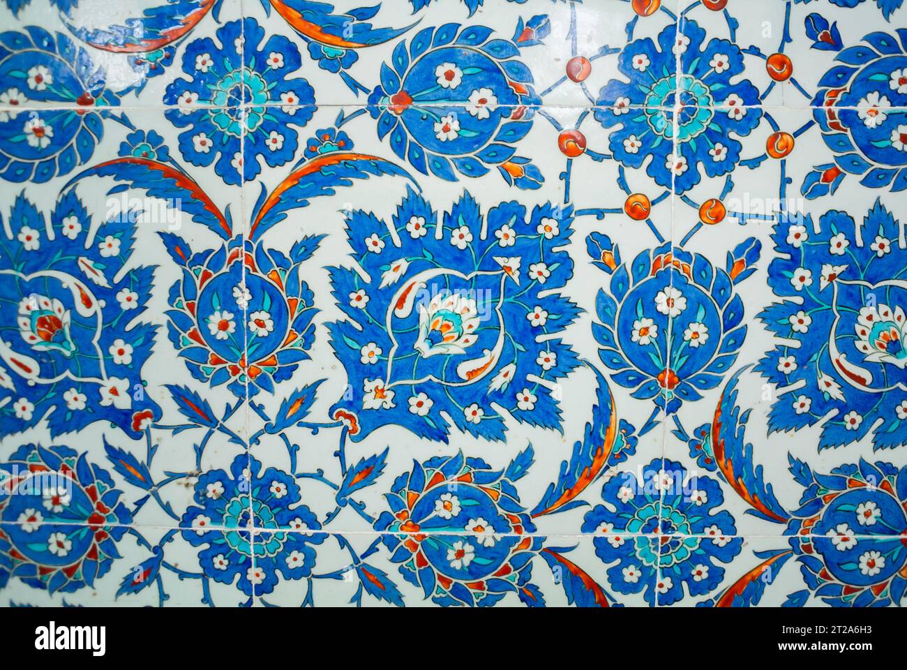 Istanbul, Turkey, The ceramic with islamic motifs at Rüstem Pasha ...