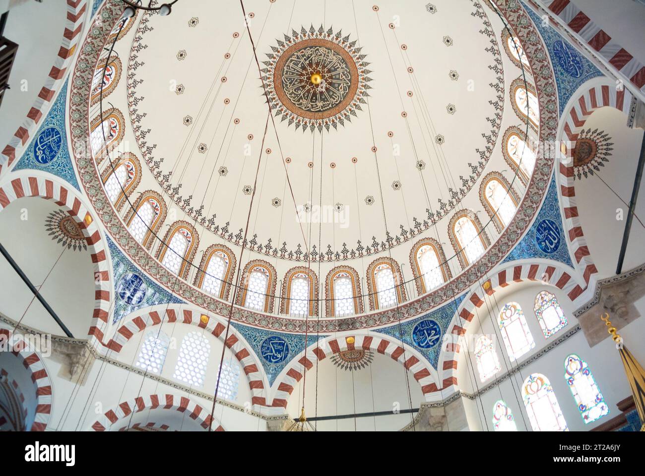 Istanbul, Turkey, The dome of Rüstem Pasha Mosque (Turkish: Rüstem Paşa ...