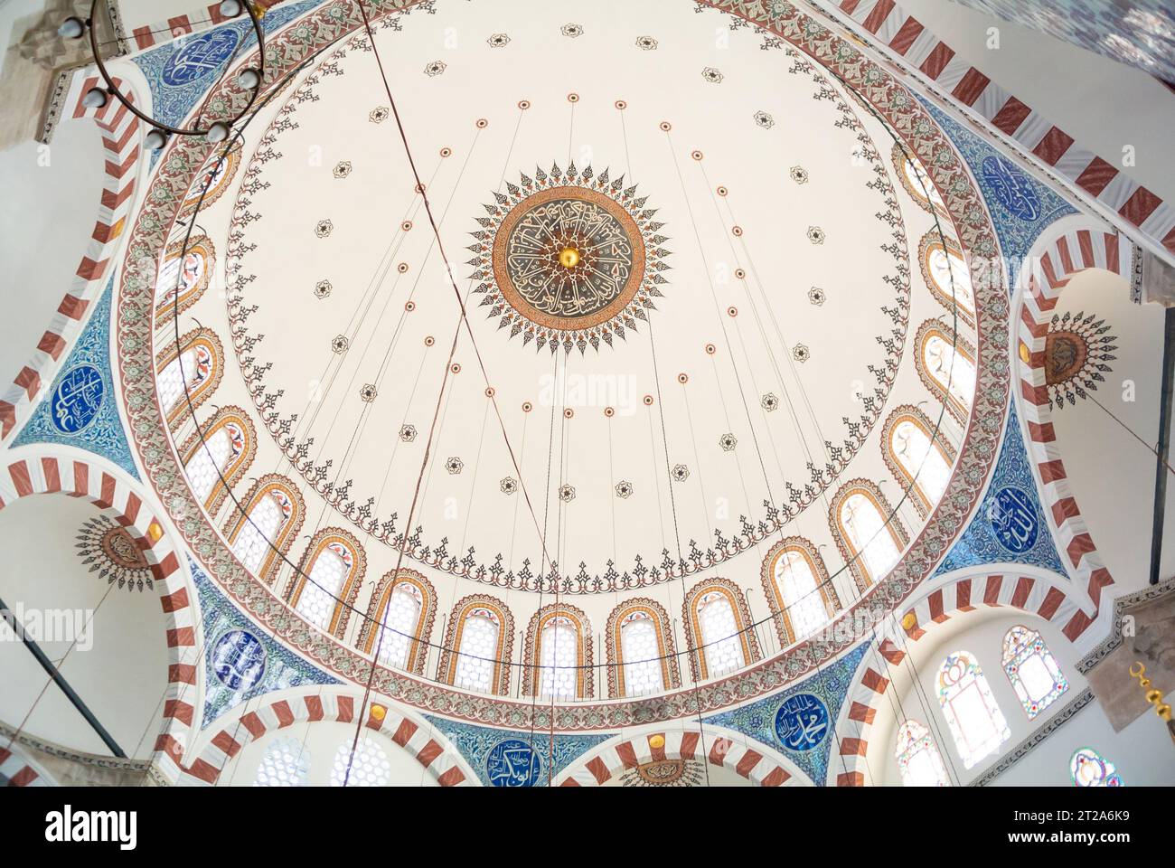 Istanbul, Turkey, The dome of Rüstem Pasha Mosque (Turkish: Rüstem Paşa ...