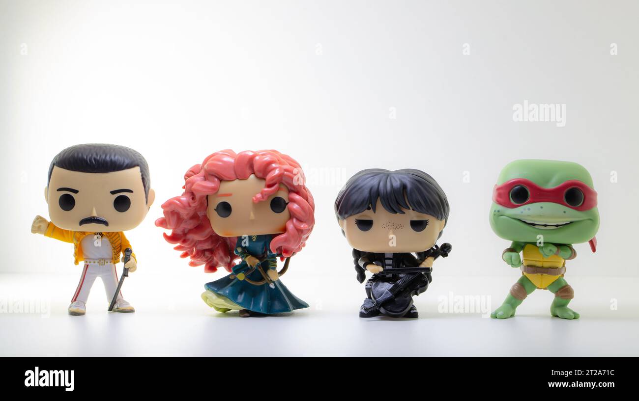 Washington, U.S. - October 17, 2023: Funko POP vinyl figures collection ...