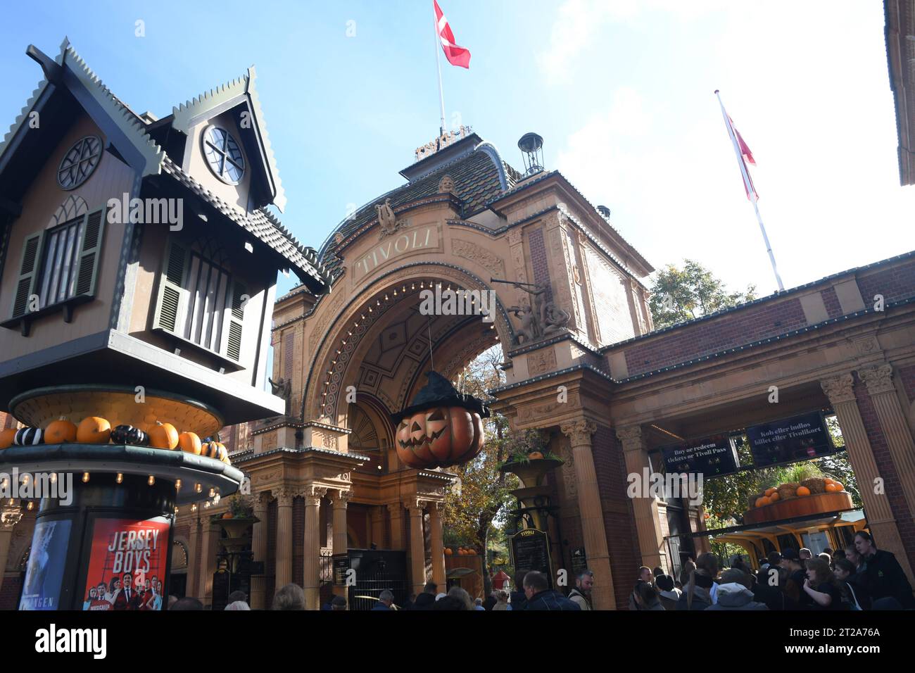 Copenhagen, Denmark /18 October. 2023/.Halloween festival visitors ...