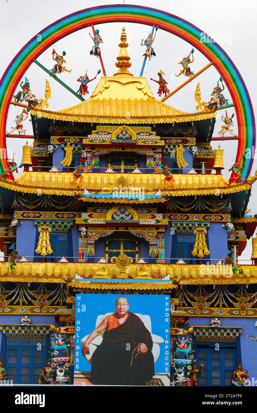 5th August 2018, Coorg, Karnataka. Namdroling monastry from Coorg ...