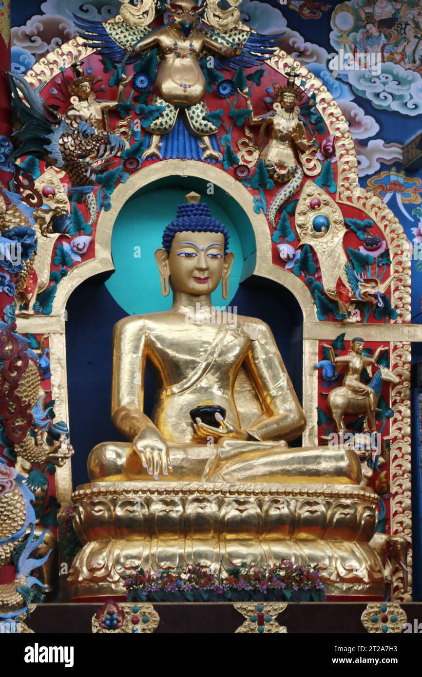 5th August 2018, Coorg, Karnataka. Namdroling monastry from Coorg ...