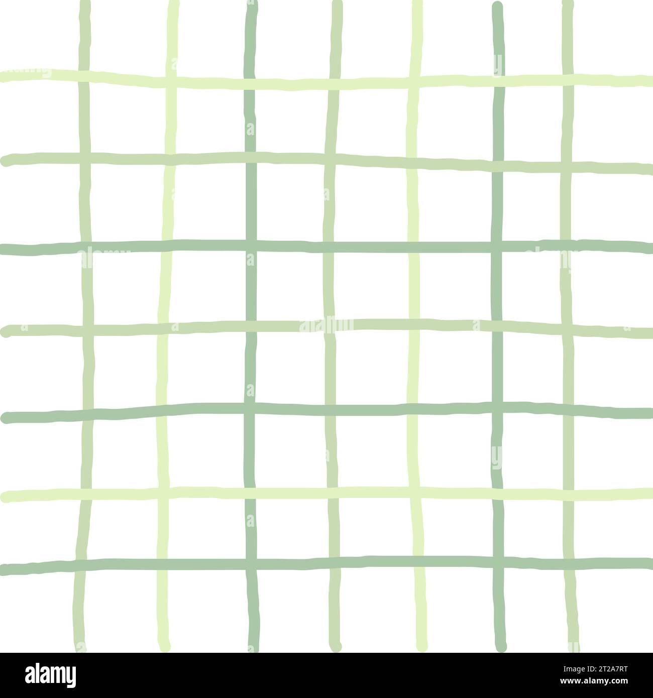Naive brutal lines grid pastel seamless pattern. Hand drawn green ...