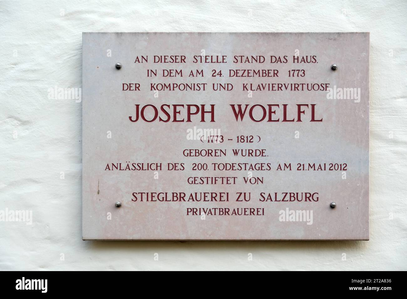 Besuch in der Stadt Salzburg in Österreich, am 12.10.2023. Das Bild ...