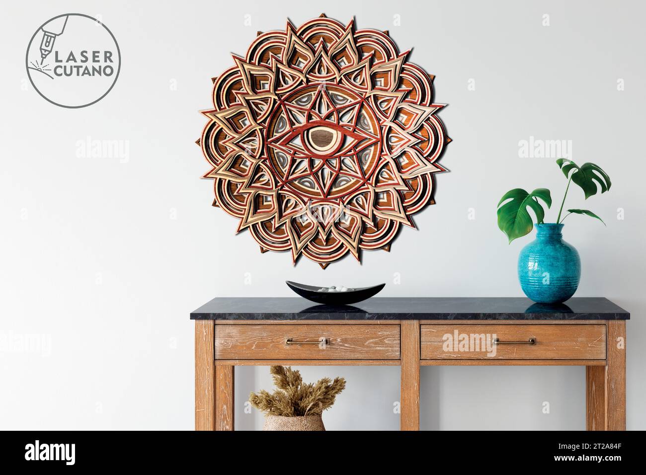 Laser cut template for making tree wall art panel. You can make it in a ...