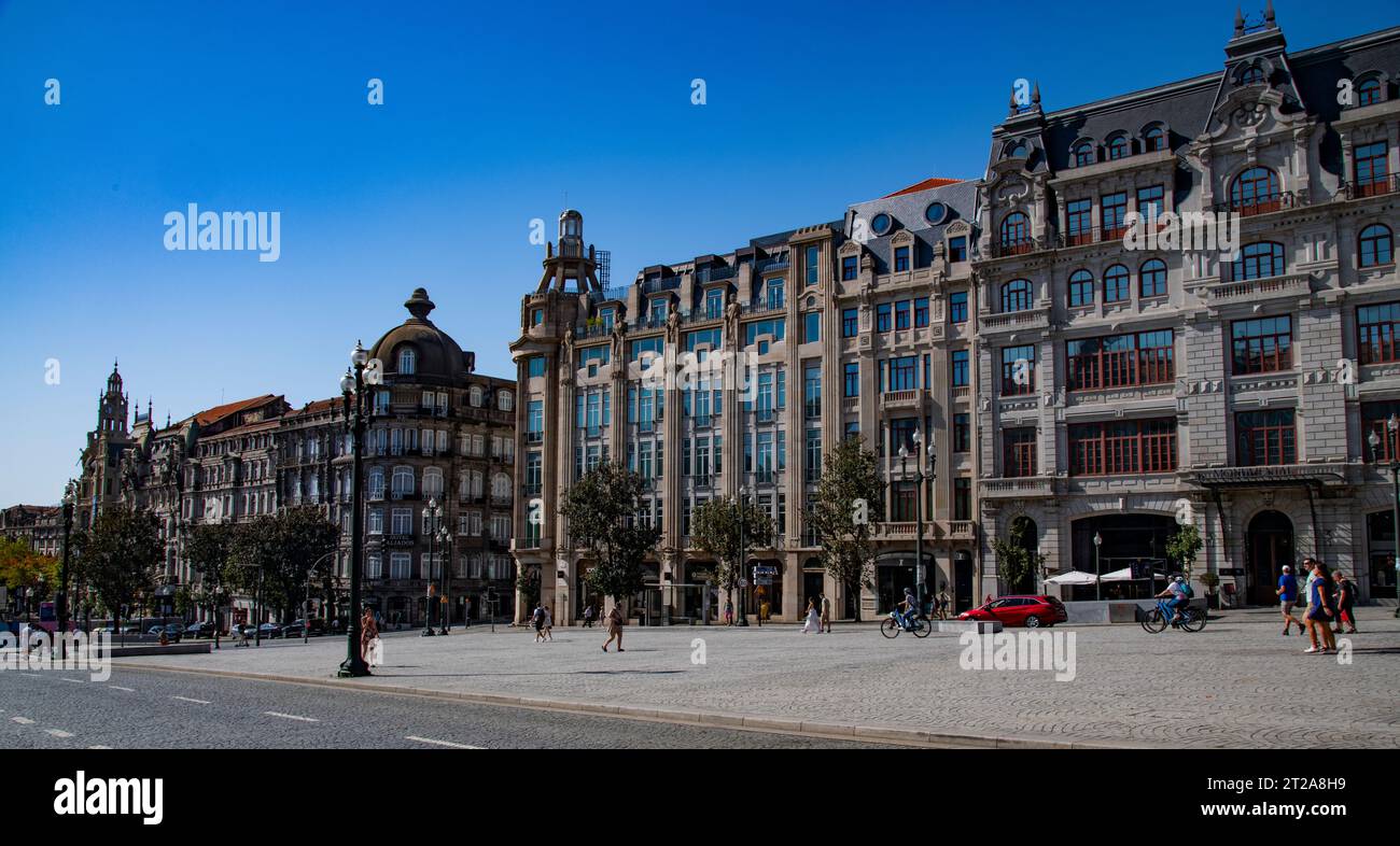 Avenue dos Aliados, Porto,Portugal Stock Photo - Alamy