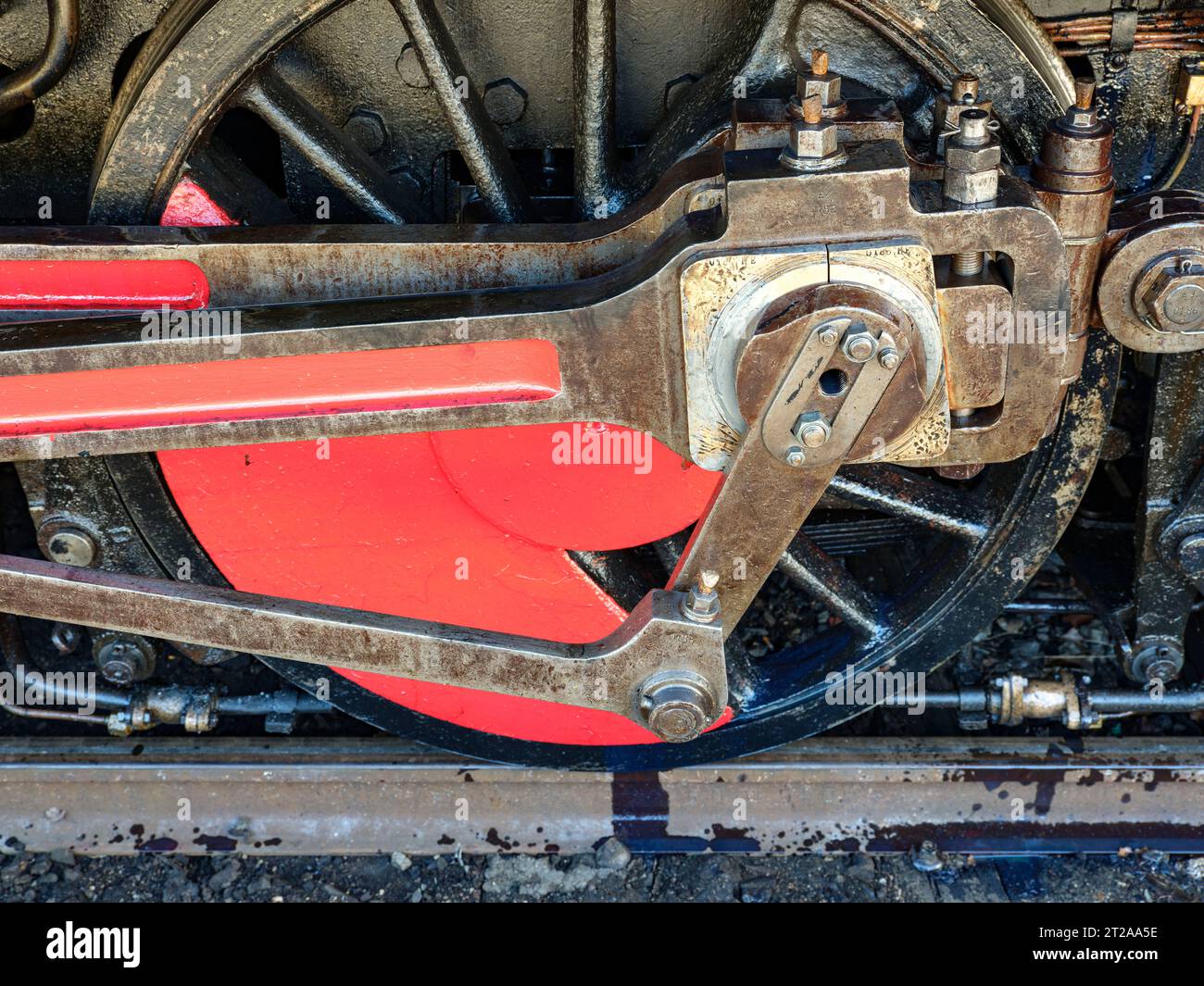 Wheel of the steam train Douro Historical Train running between Régua ...