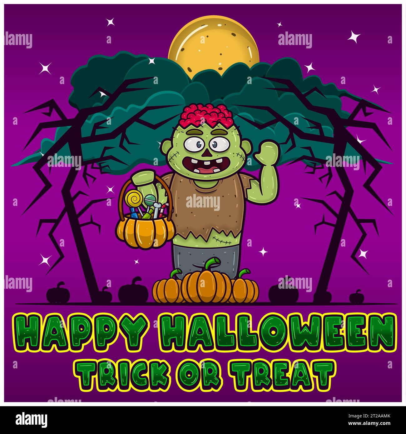 Spooky halloween festival greeting Stock Vector Images - Alamy