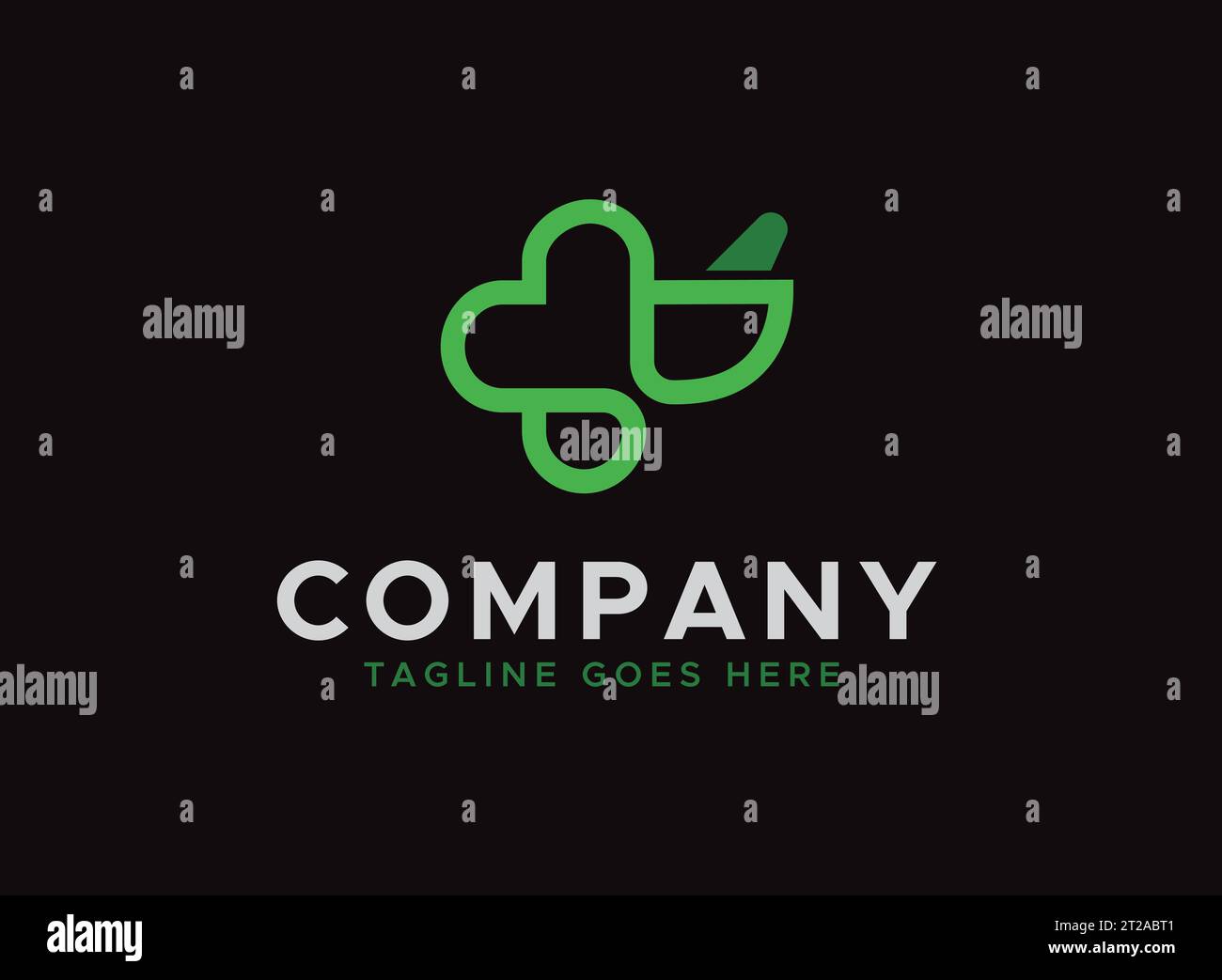 Introducing our Herbal healthcare plus herb Logo Design, a seamless and ...