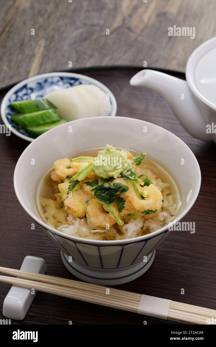 Tencha, a Japanese Tempura dish Stock Photo - Alamy