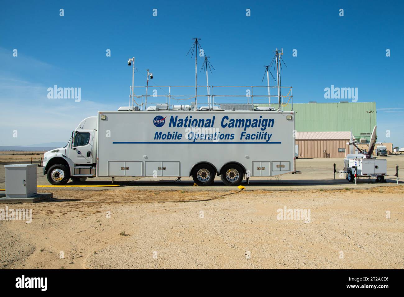 . New decals are shown in this image of NASA's Mobile Operations ...