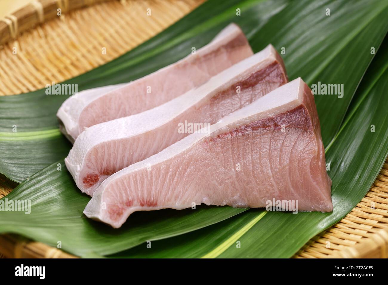 three Buri ( Japanese amberjack ) fillet Stock Photo - Alamy