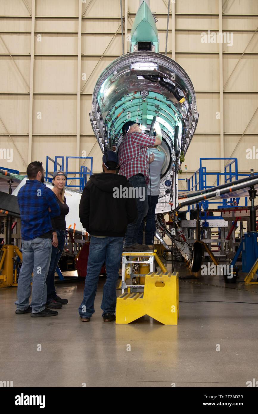 . The engine that will power NASA’s quiet supersonic X-59 in flight is ...