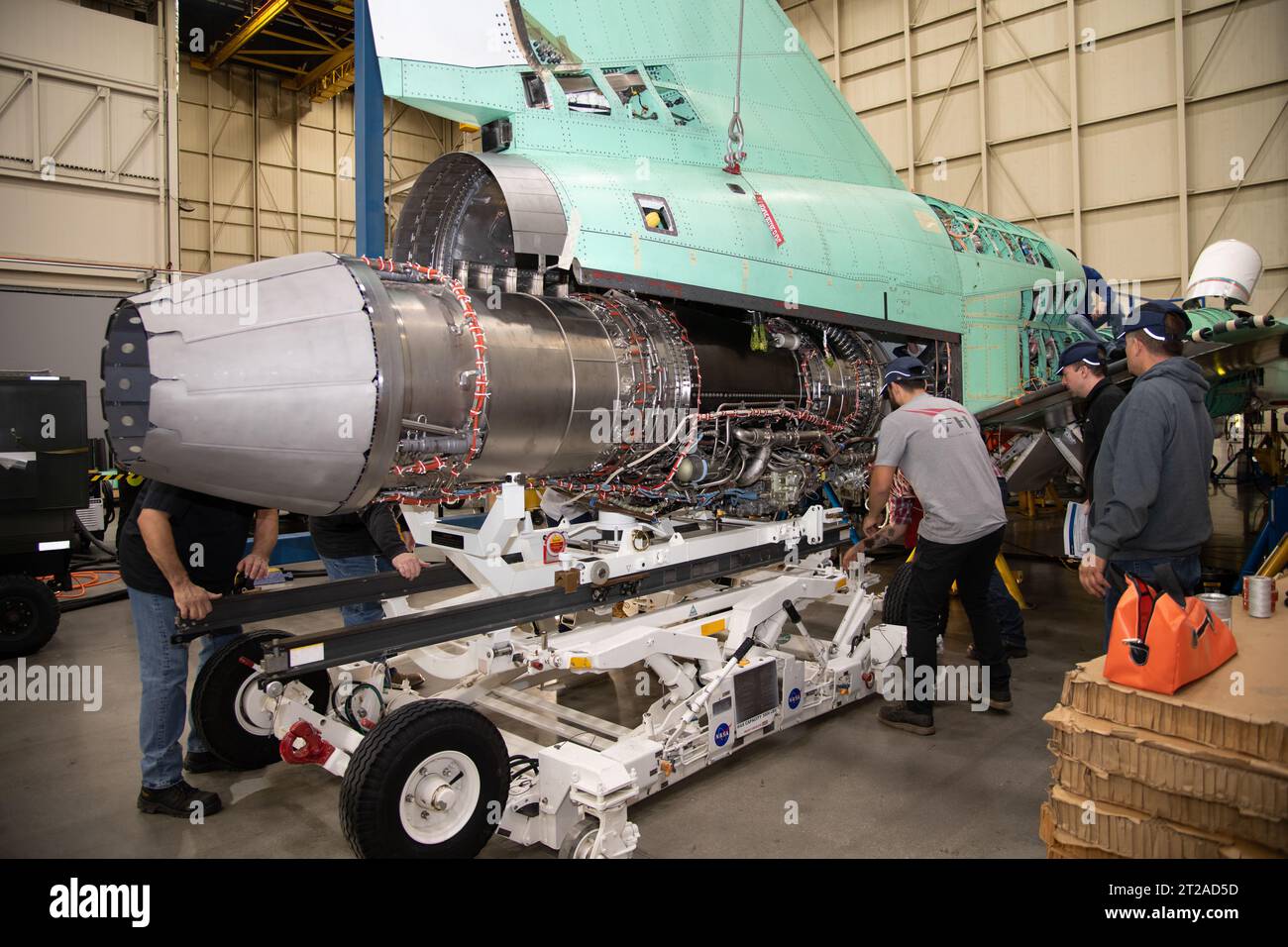The F414-GE-100 engine was installed on NASA’s X-59 experimental ...