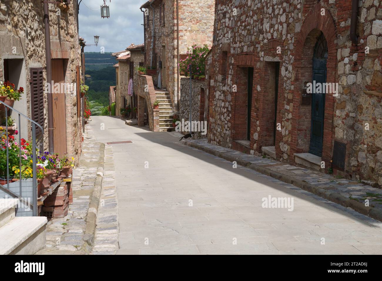 Montefollonico, historic town in Siena province, Tuscany, Italy Stock ...
