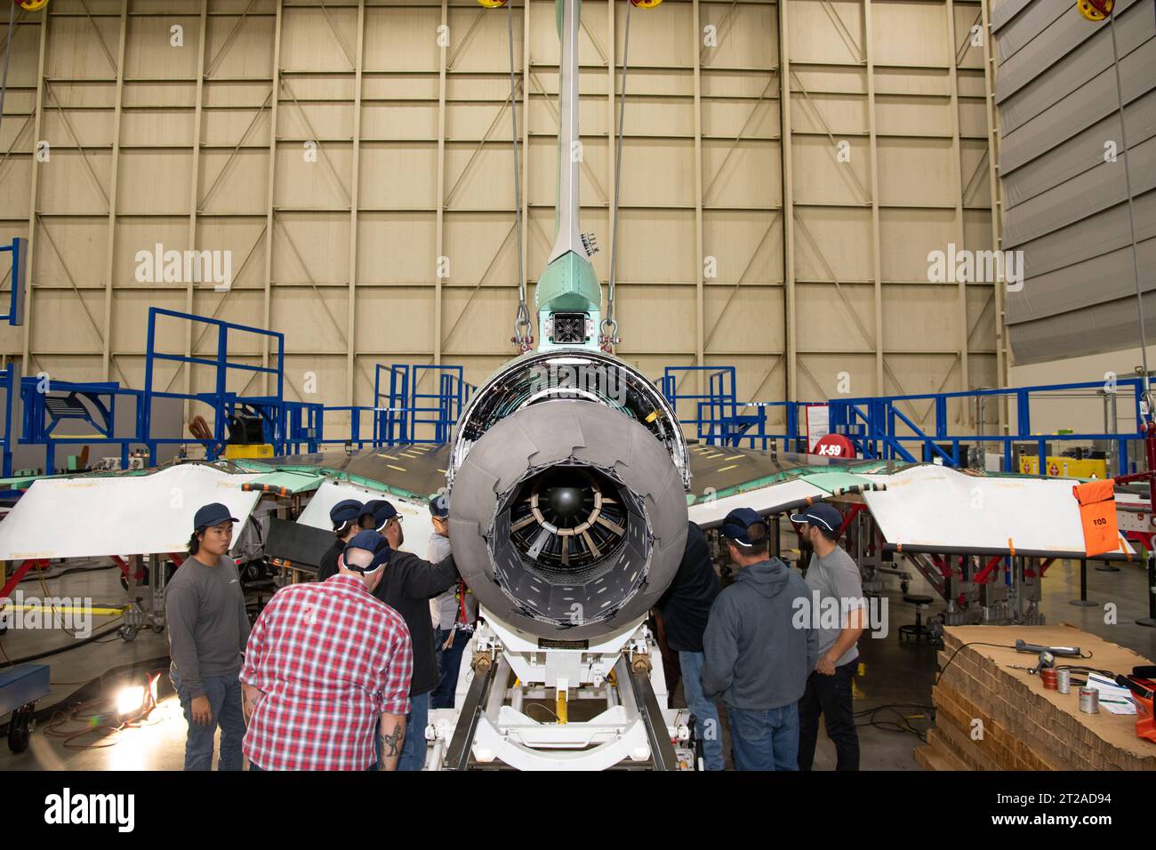 . The engine that will power NASA’s quiet supersonic X-59 in flight is ...