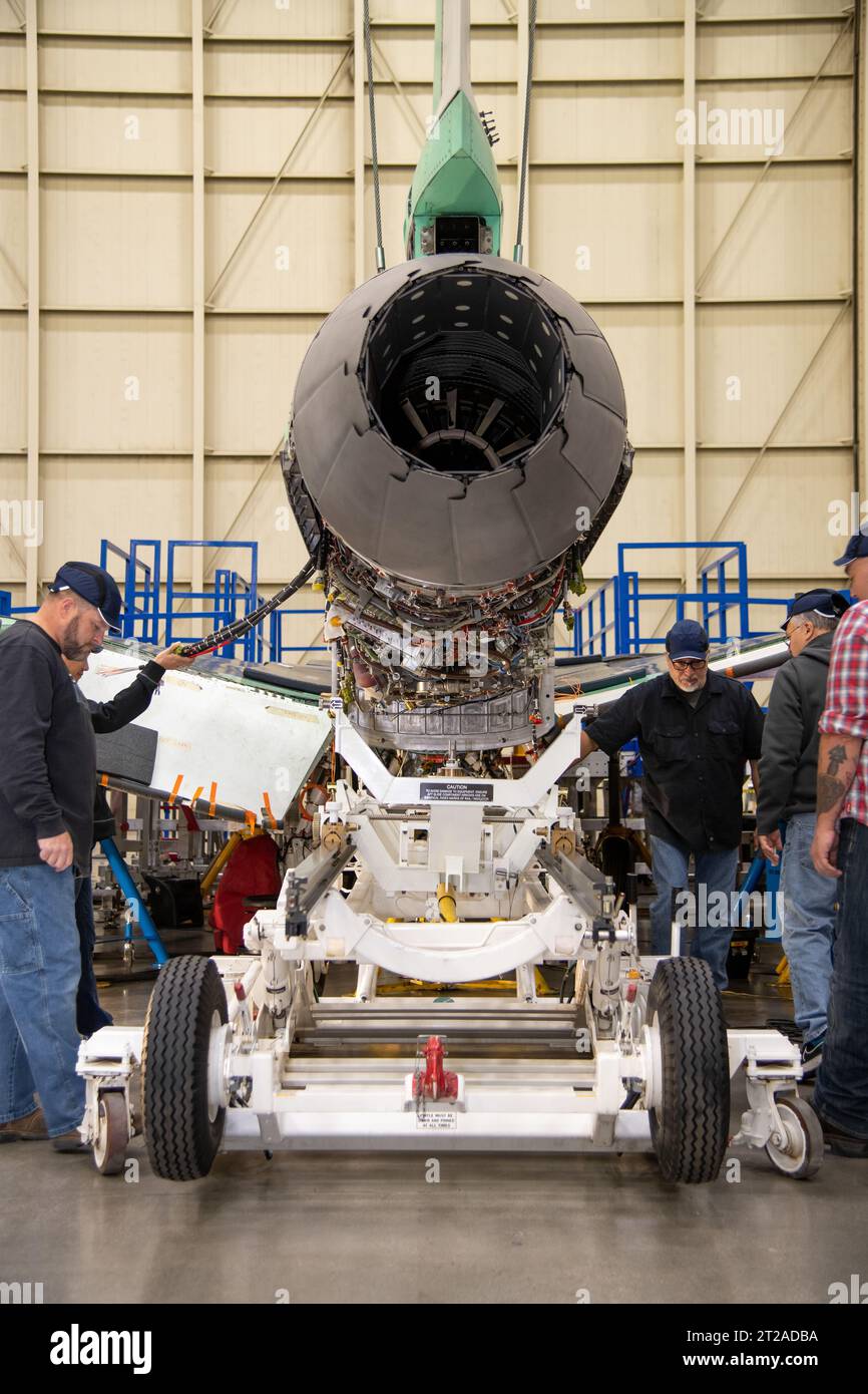 . The engine that will power NASA’s quiet supersonic X-59 in flight is ...