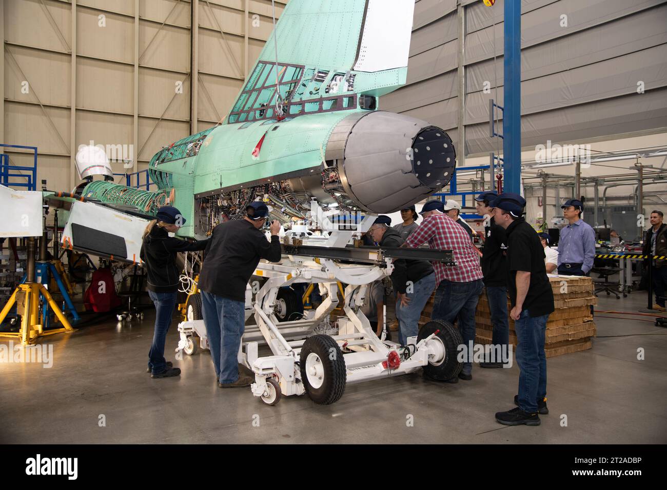 . The engine that will power NASA’s quiet supersonic X-59 in flight is ...