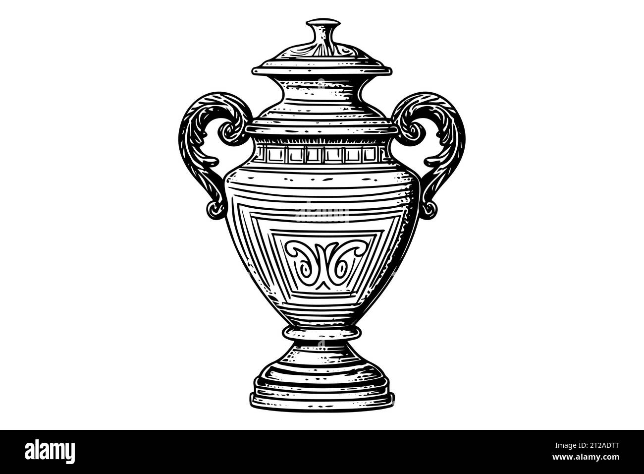 Set of ancient vase hand drawn ink sketch. Engraved style vector ...