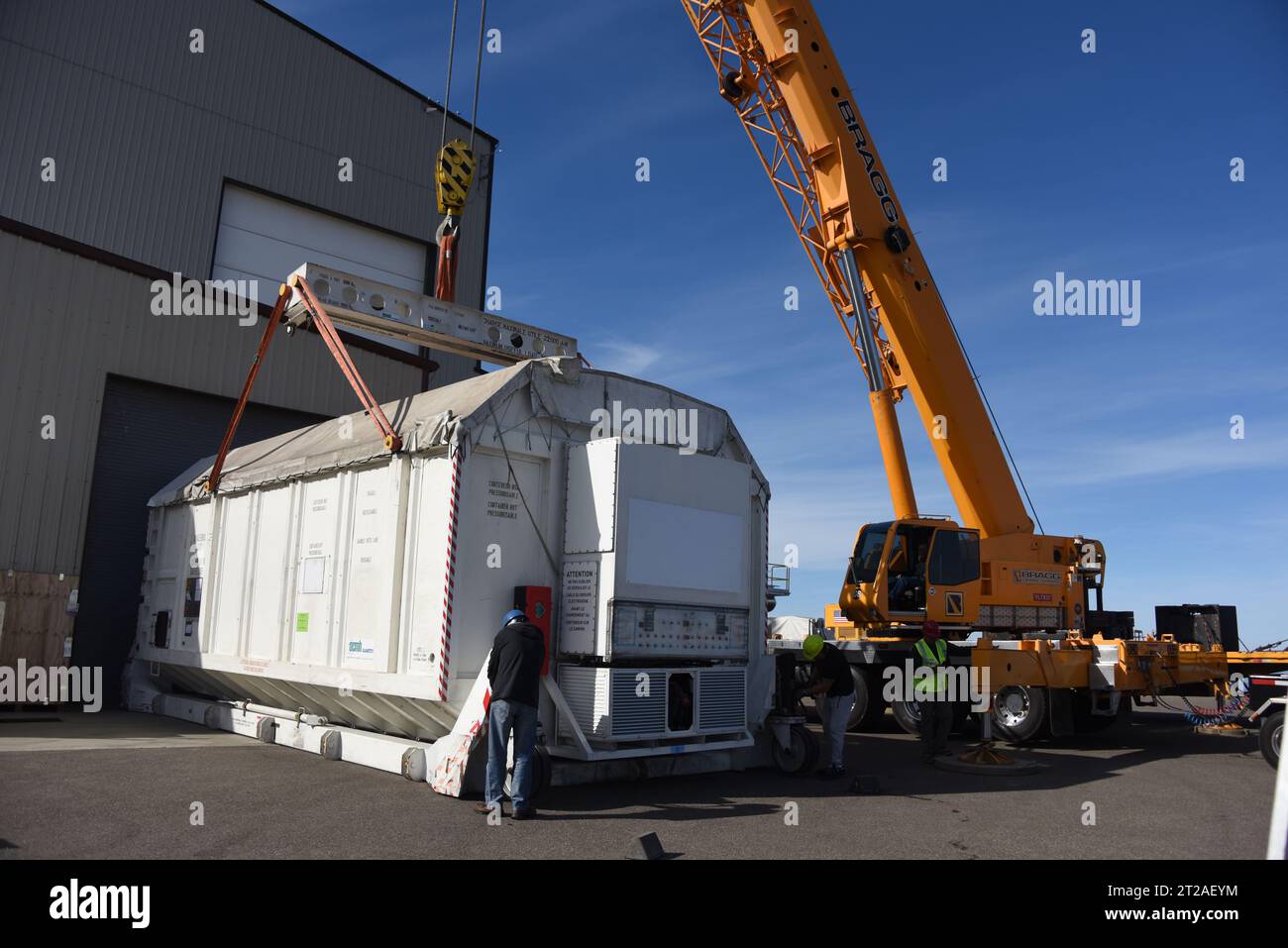 SWOT Spacecraft Transport from Astrotech to SpaceX Facility. The ...
