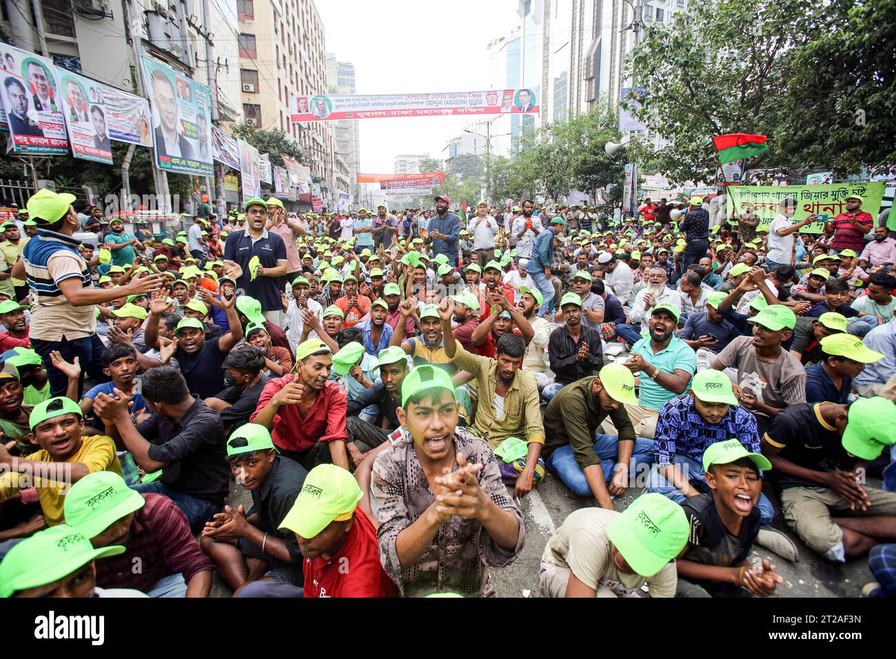 BNP Mass Protest in Dhaka Bangladesh Nationalist party BNP activists ...