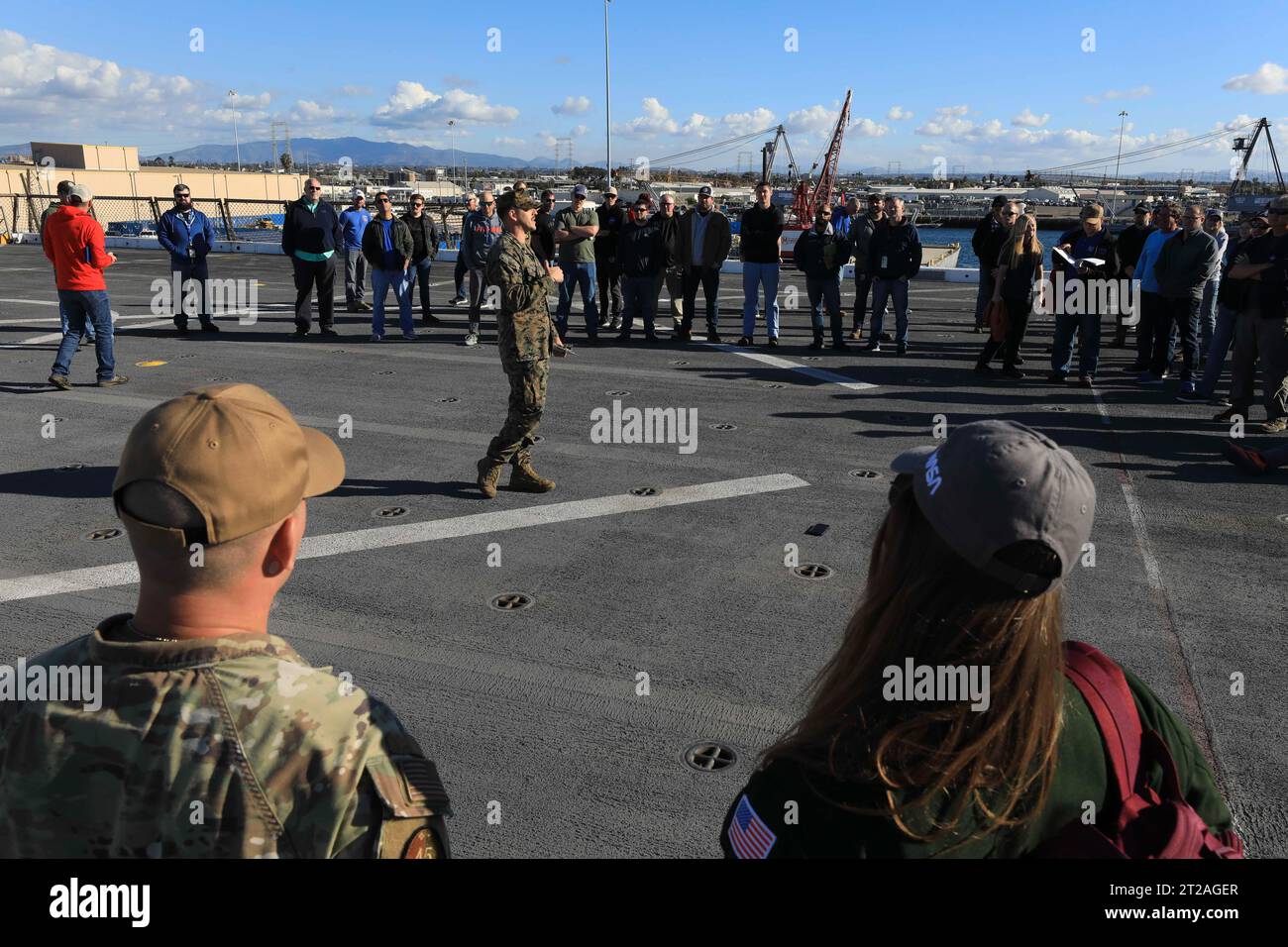 Artemis I Orion Recovery, Ship Riders Briefing. NASA and DOD members of ...
