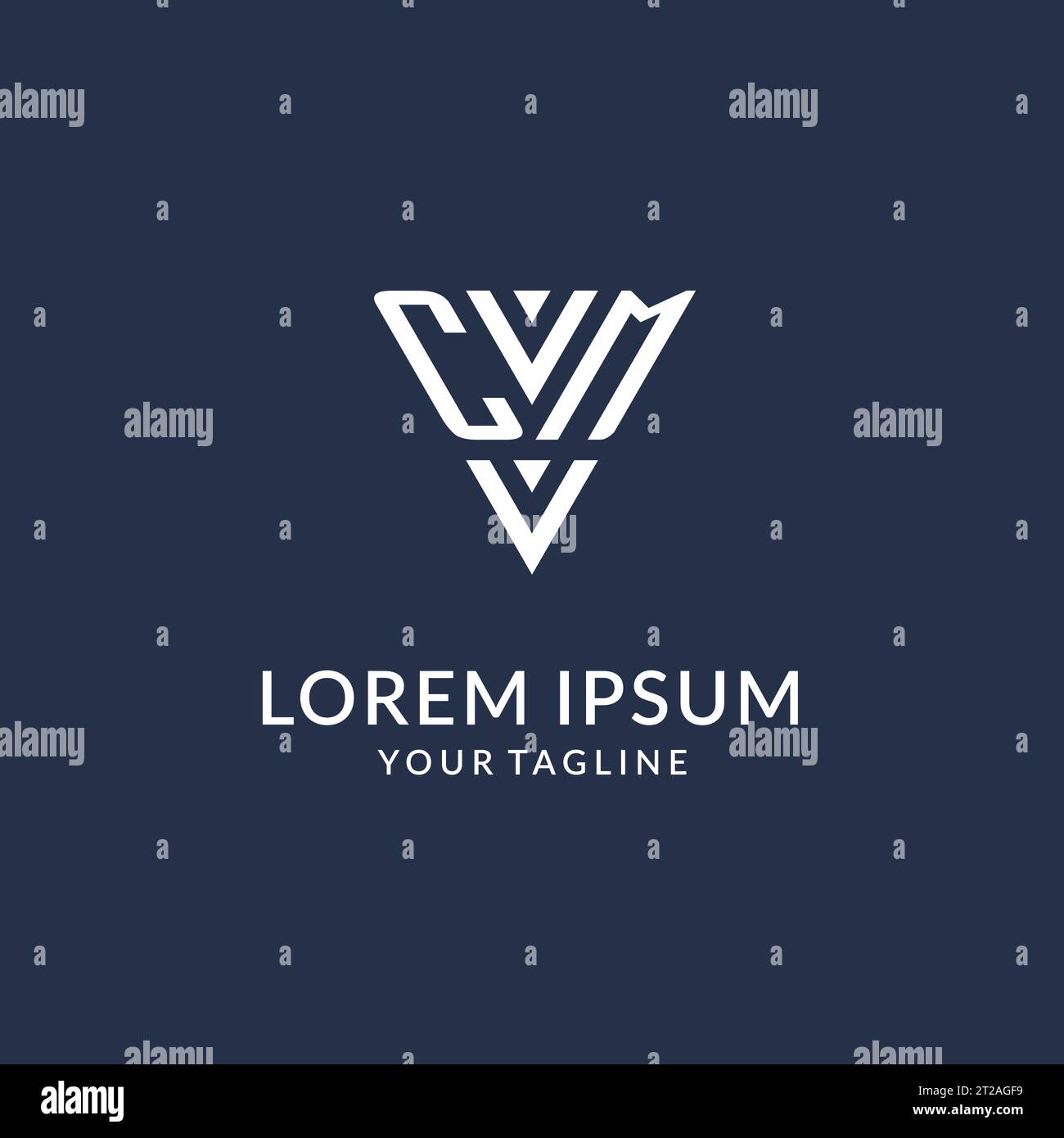 CM triangle monogram logo design ideas, creative initial letter logo ...