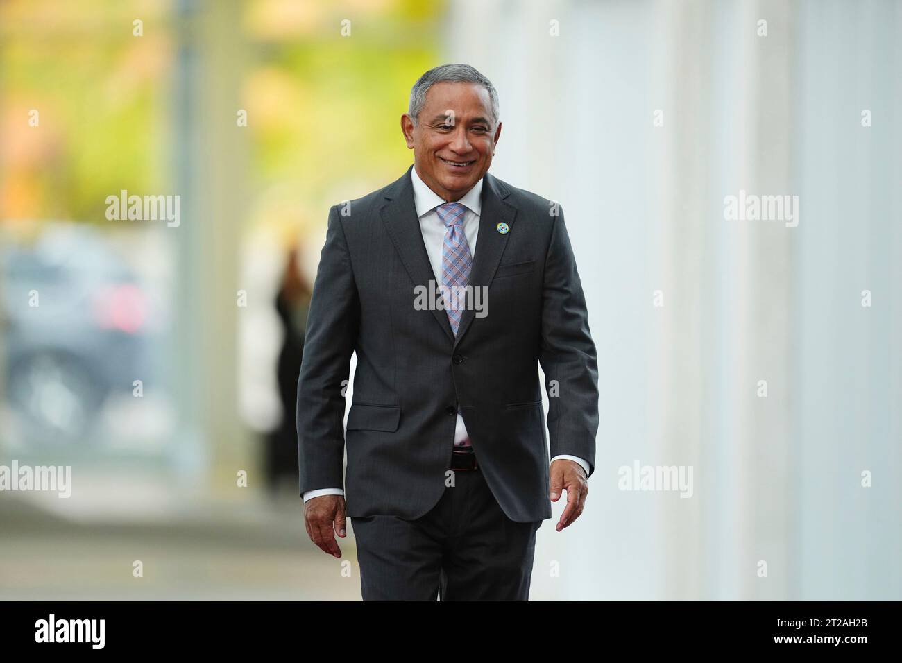 Belize Prime Minister Johnny Briceno arrives at the Canada-CARICOM ...