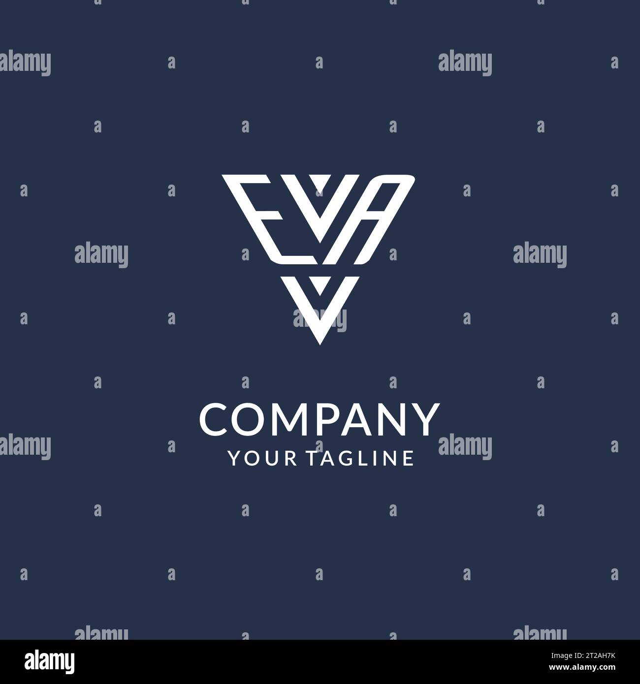 EA triangle monogram logo design ideas, creative initial letter logo ...