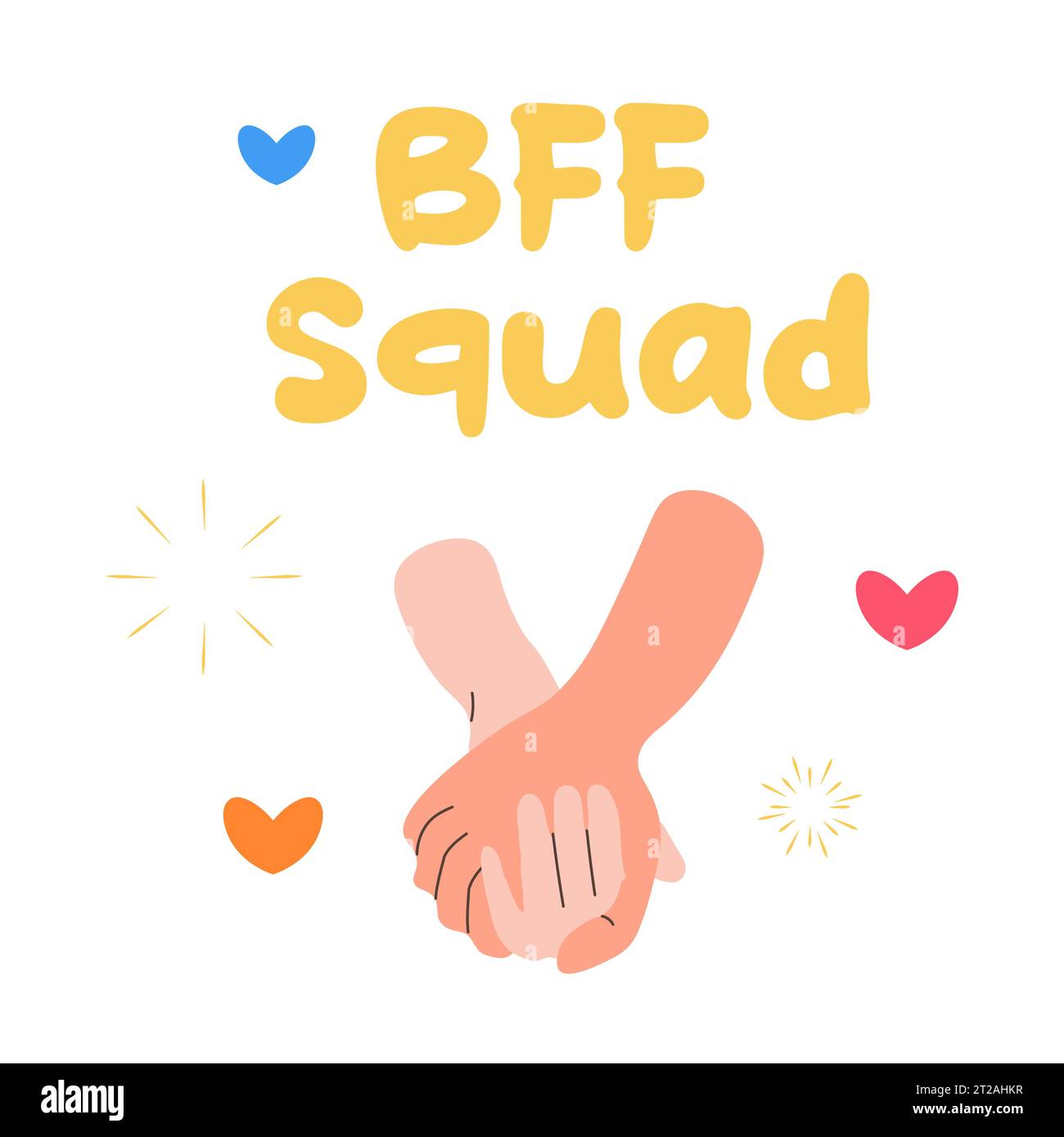 friends and friendship. hand holding hand, fist stickers, clipart ...