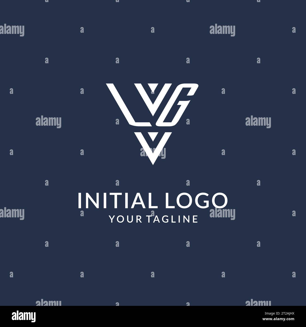 LG triangle monogram logo design ideas, creative initial letter logo with triangular shape logo ...