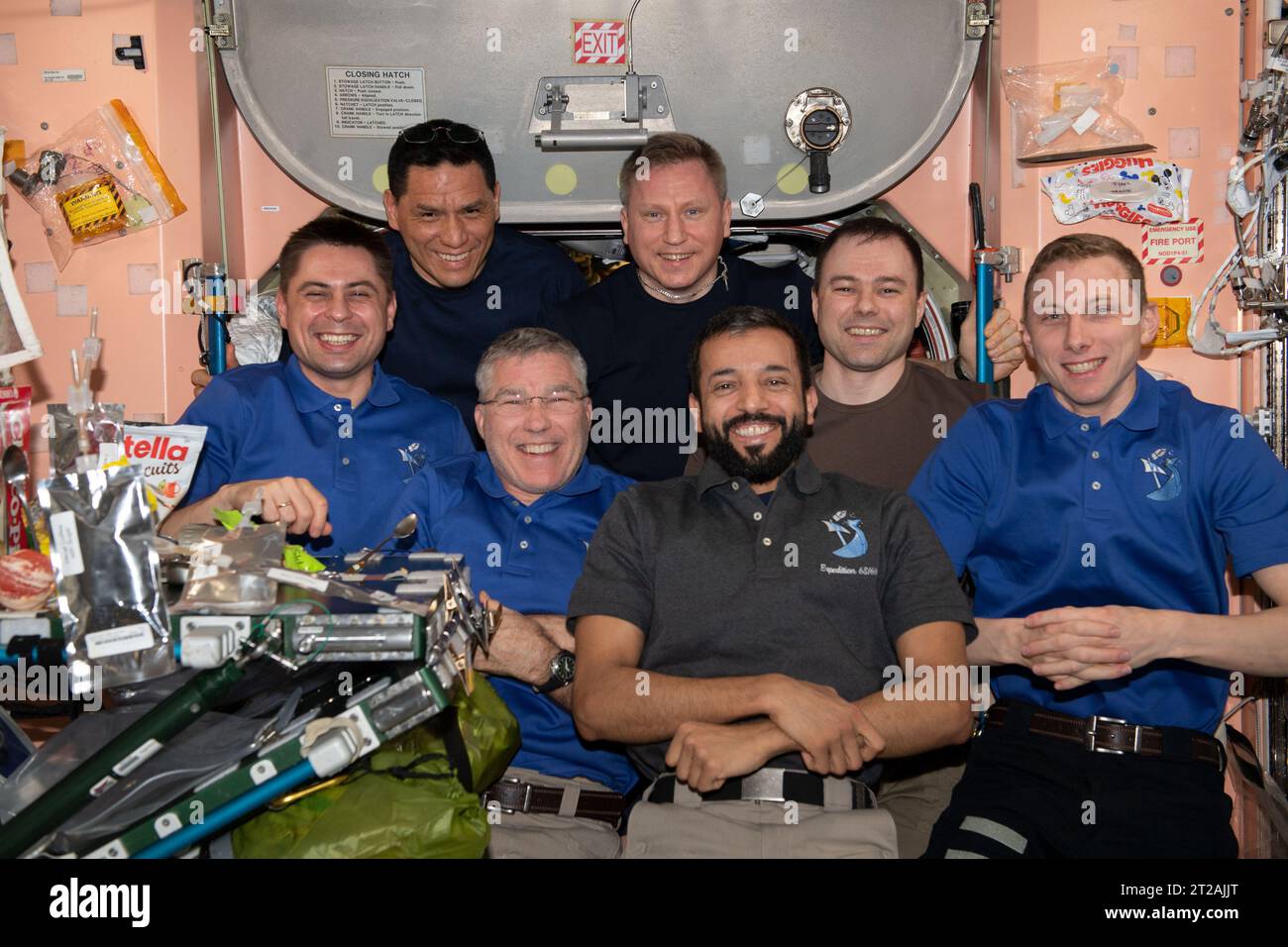 . iss069e019858 (June 10, 2023) --- The seven-member Expedition 69 crew ...